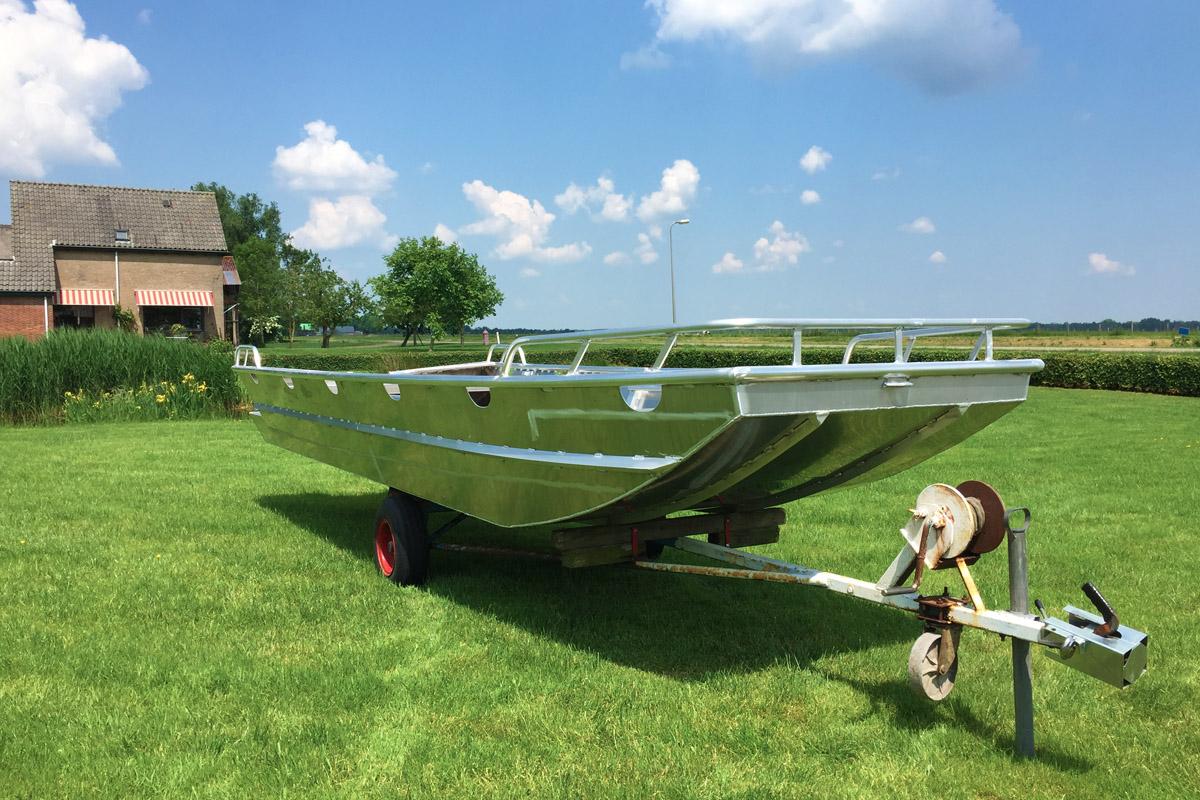 Aluminium platbodems | De Wetering Botenbouw