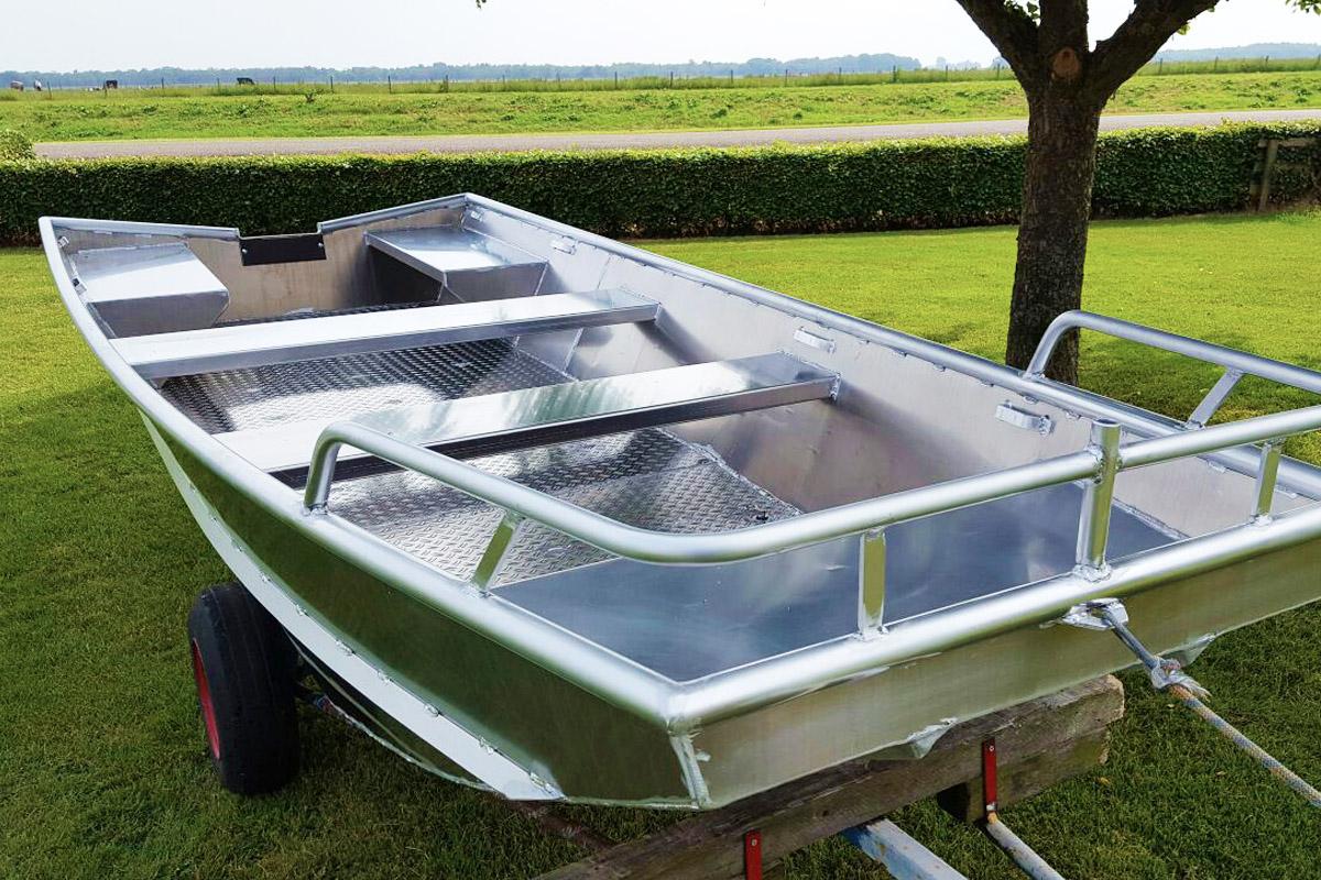 Aluminium platbodems | De Wetering Botenbouw