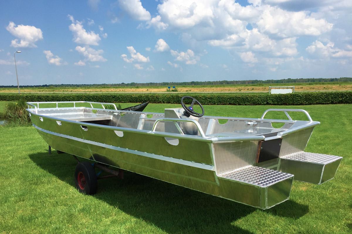 Aluminium platbodems | De Wetering Botenbouw