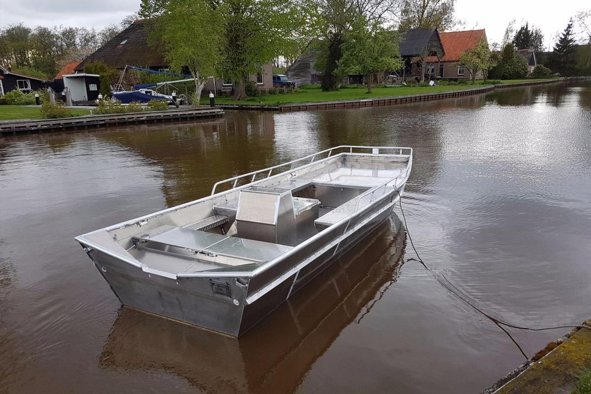 Aluminium platbodems | De Wetering Botenbouw